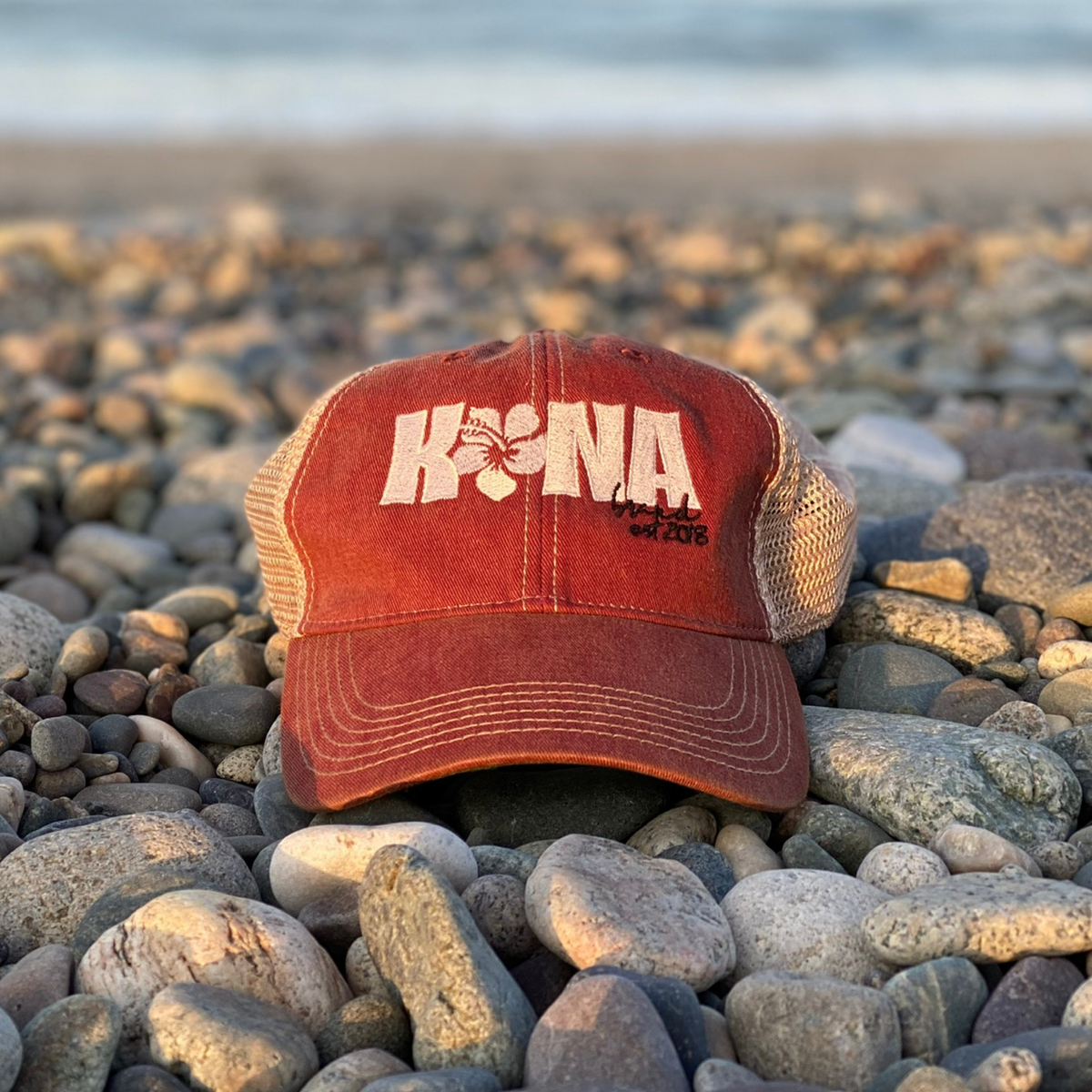 Red Kona Trucker Cap – Kona Brand